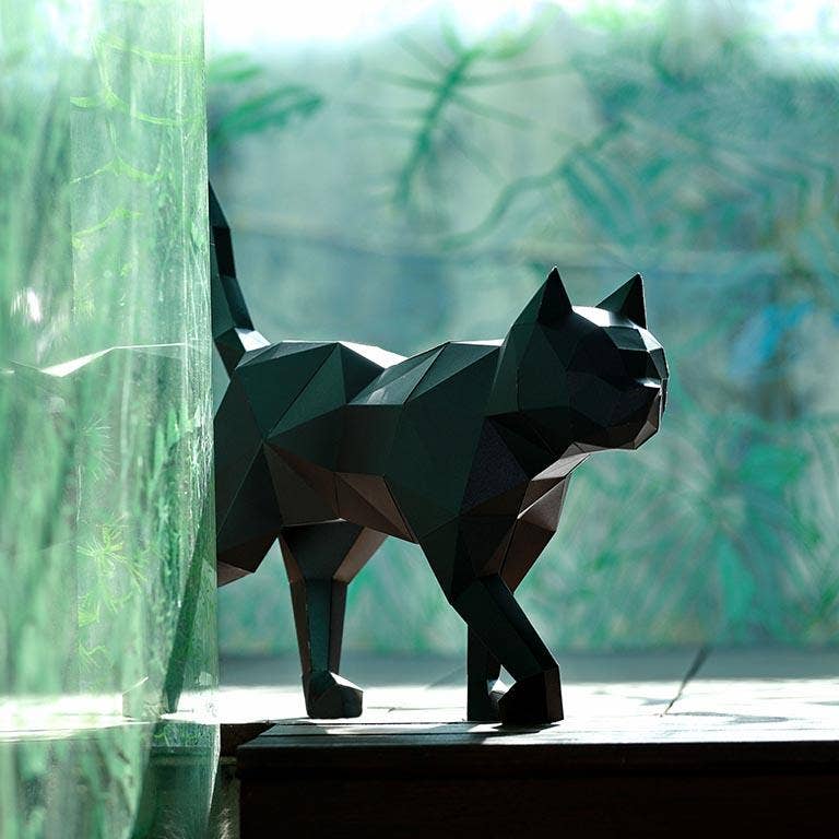 PAPERCRAFT WORLD - 3D Paper Art Black Cat Origami Model – CHAPTER 4 ...