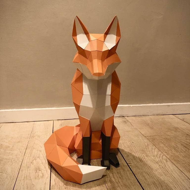 PAPERCRAFT WORLD - Fox 3D Origami Model PaperCraft Kit – CHAPTER 4 ...