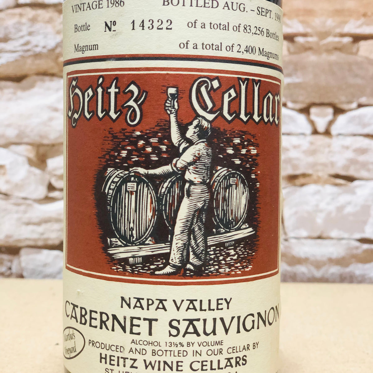Heitz Cellars, Napa Valley, Martha's Vineyard, Cabernet Sauvignon 1986 ...