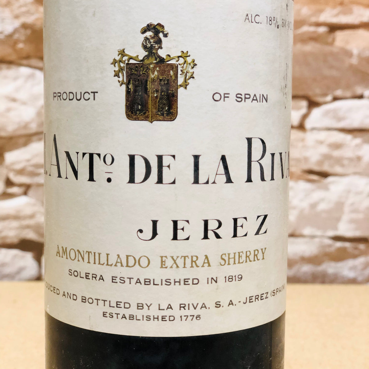 M. Ant. de la Riva, Sherry, Amontillado Extra, Solera 1819 – CHAPTER 4 ...