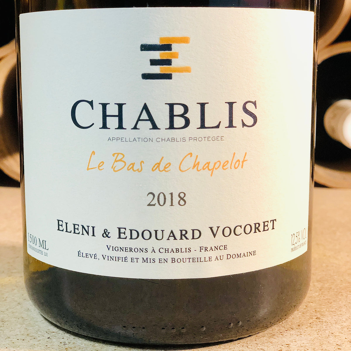 Eleni et Edouard Vocoret, Chablis, Le Bas de Chapelot 2018 (1.5L ...