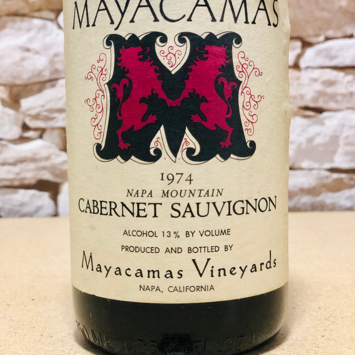 Mayacamas, Napa Valley, Mt. Veeder, Cabernet Sauvignon 1974 – CHAPTER 4 ...