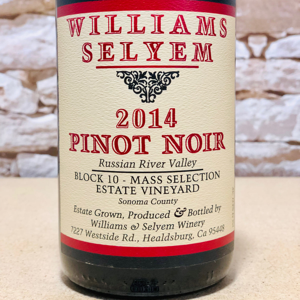 Williams Selyem, Russian River Valley, Mass Selection Estate Vineyard ...