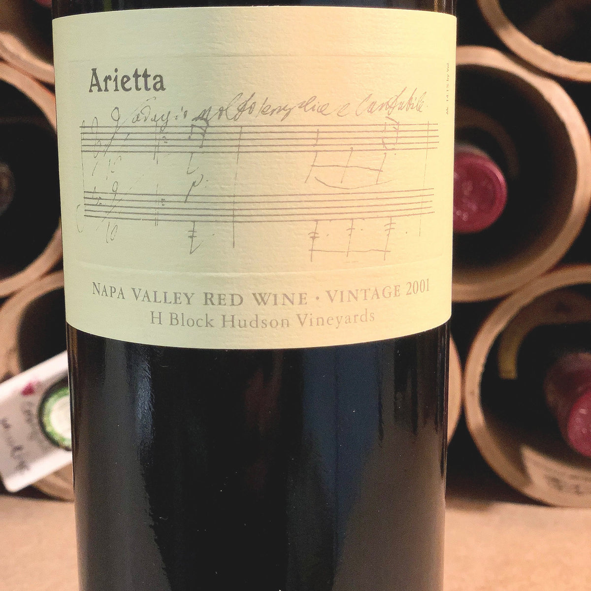 Arietta, Napa Valley, Hudson Vineyard, H Block, Red 2001 – CHAPTER 4 ...