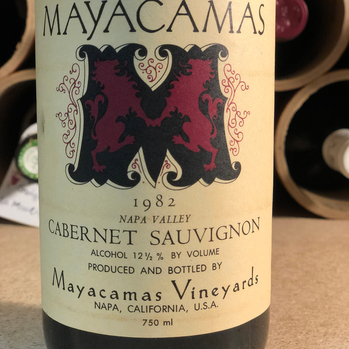 Mayacamas, Napa Valley, Mt. Veeder, Cabernet Sauvignon 1982 (BN ...